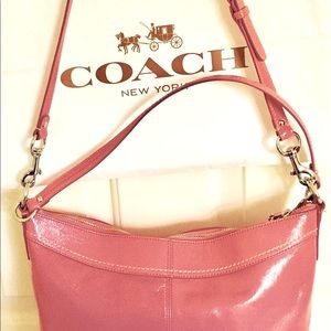 Coach | Bags | Coach Cherry Blossom Pink Leather Bag | Poshmark